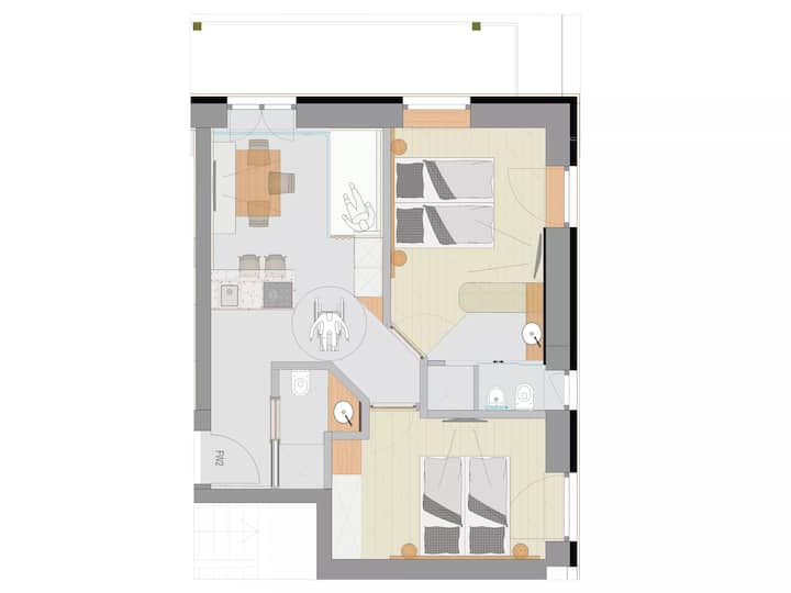 Corones Suites - Rooftop Family Suite - Bruneck