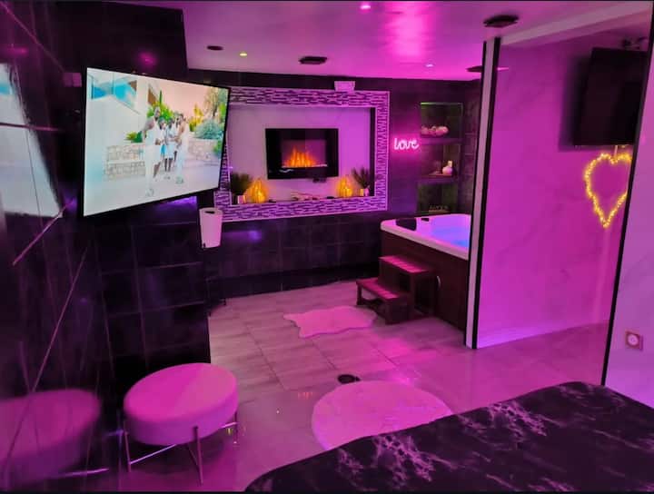 Suite Romantique Jacuzzi Spa à 20mn De La Plage - Montpellier