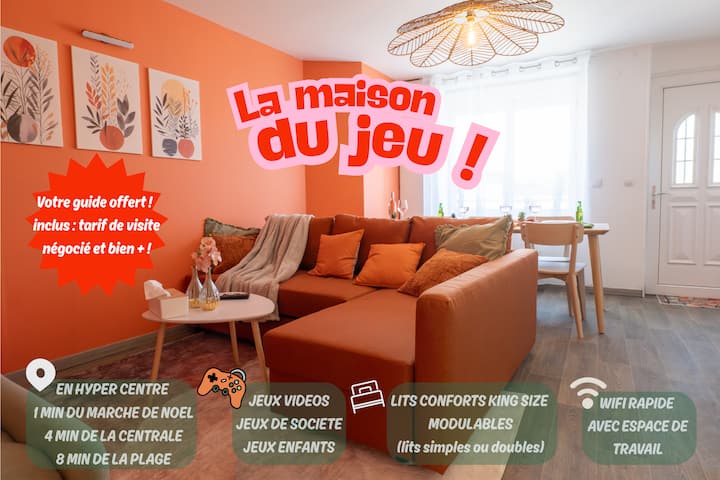 La Maison Du Jeu 4min Cnpe 8pers Hypercentre - Gravelines