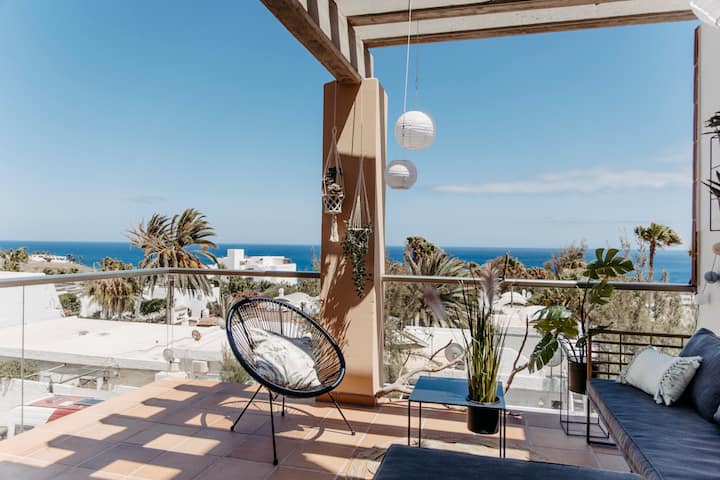 Palmeera Apartment Mit Meerblick Und Pool - Fuerteventura