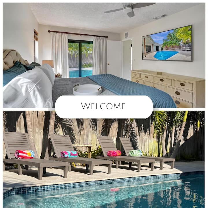 3/2 Private Home In East Delray + Pool & Gas Grill - Delray Beach, FL