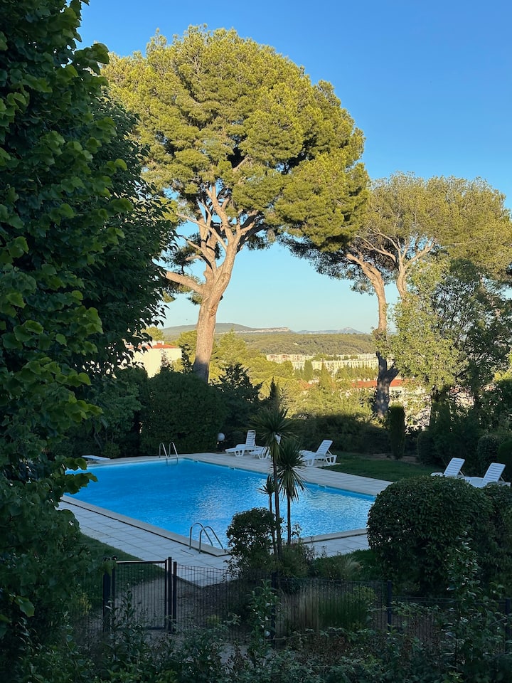 Appartement Standing Aix-clim-parking-piscine - Aix-en-Provence