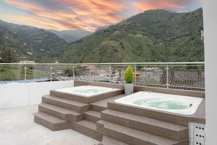 Suite Zen Jacuzzi - Sauna/ Baños - Banos