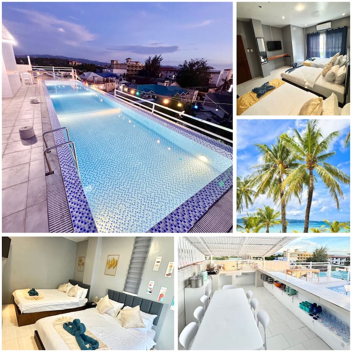 Family Of 10 W Kitchen@ Miami Beach Hotel Boracay - Malay