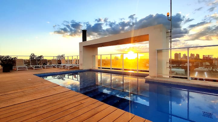 2br Near Cit (2 Blocks) | Pool, Gym, Bbq, Parking - Paraguay