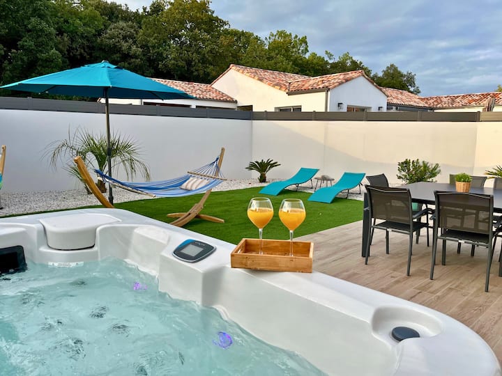 Maison & Spa Privatif • Hamacs Et Palmiers - Saint-Hilaire-de-Riez