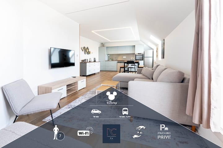 *Disneyland-paris* 7 Pers, Parking Privé, Wifi - Serris