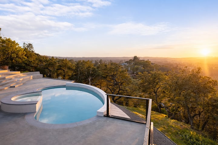 Luxury Container Home W Infinity Pool + 360 Views - Russian River, CA