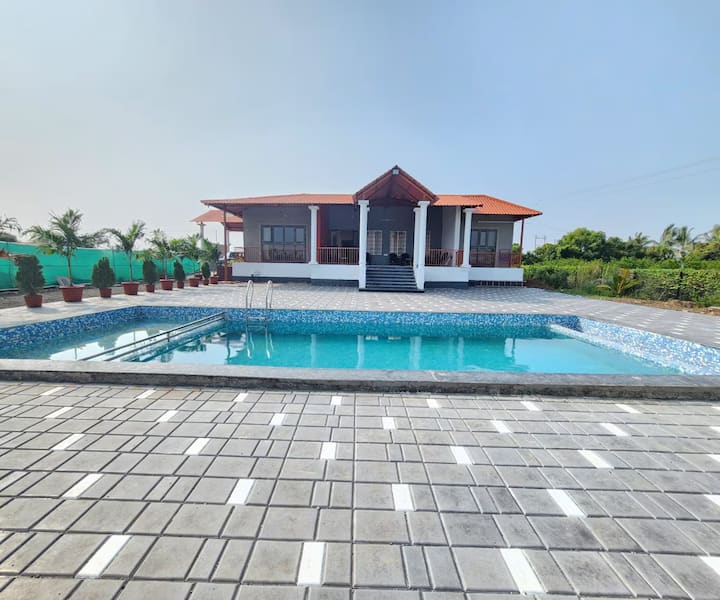 Entire Spacious Farm Stay | Batting Cage | Pool - Baramati