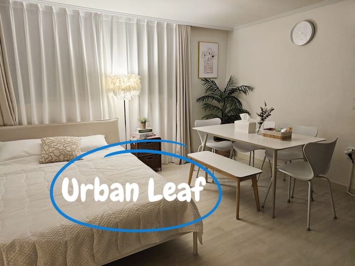 [Urban Leaf] 성수카페거리 옆/성수역도보7분/퀸침대3개/정수기/유선tv/최대6인 - Seoul