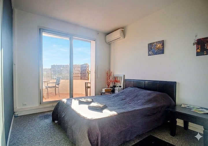 Appartement Climatisé Sur Grande Terrasse - Draguignan