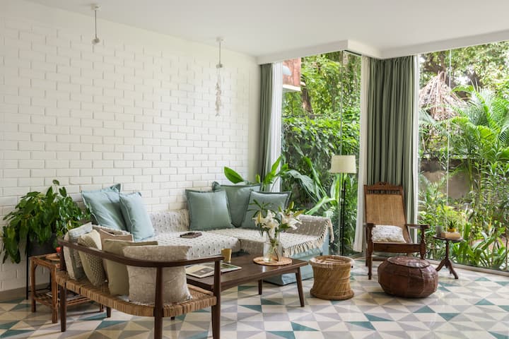 Elsereno - Modern 2bhk Pvt Garden Apt In Vagator - Anjuna