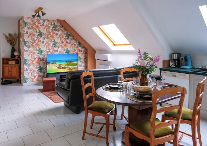 Appartement Avec Extérieur - 10 Minutes Des Plages - Plage de Kerlouan (Boutrouilles)