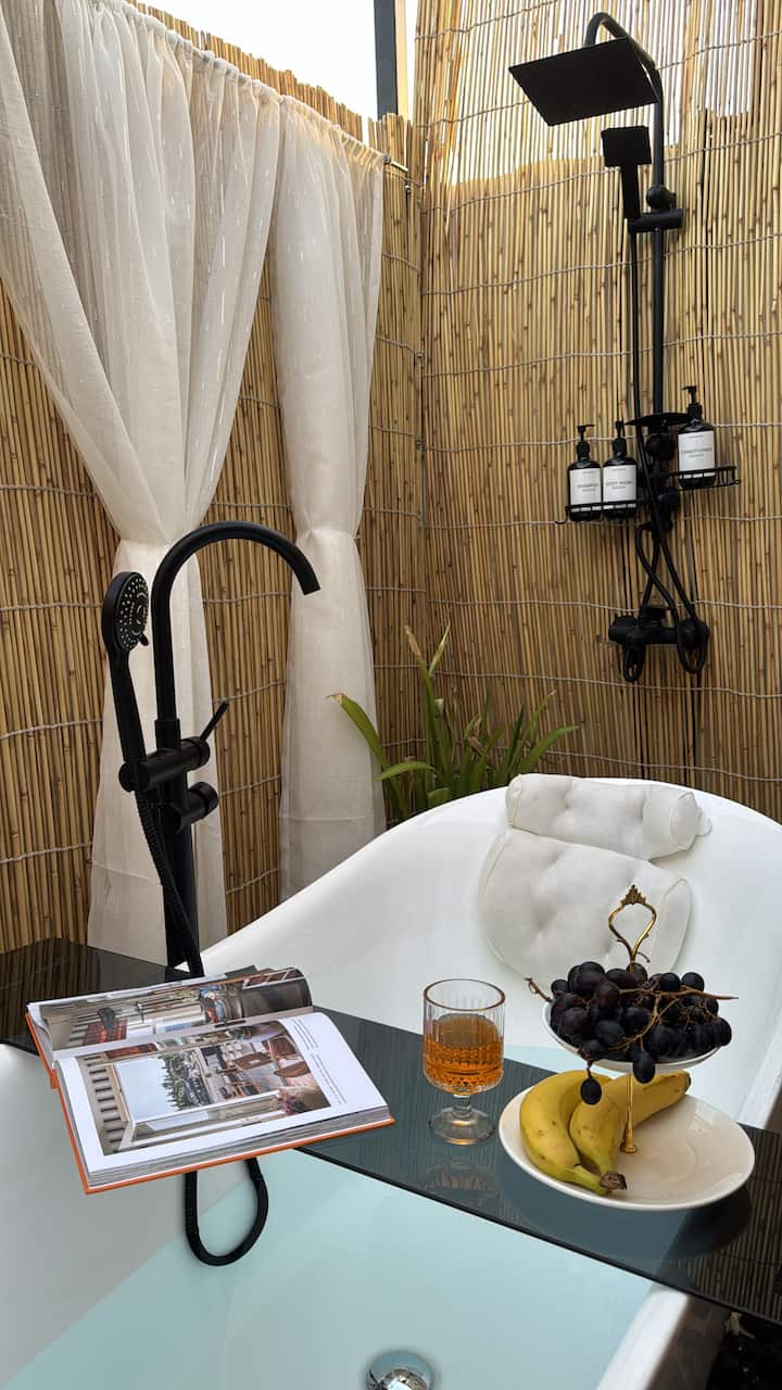 صالة سقف سكاي لايت دخول شمس )غرفه نوم وبانيو خارجي - リヤド