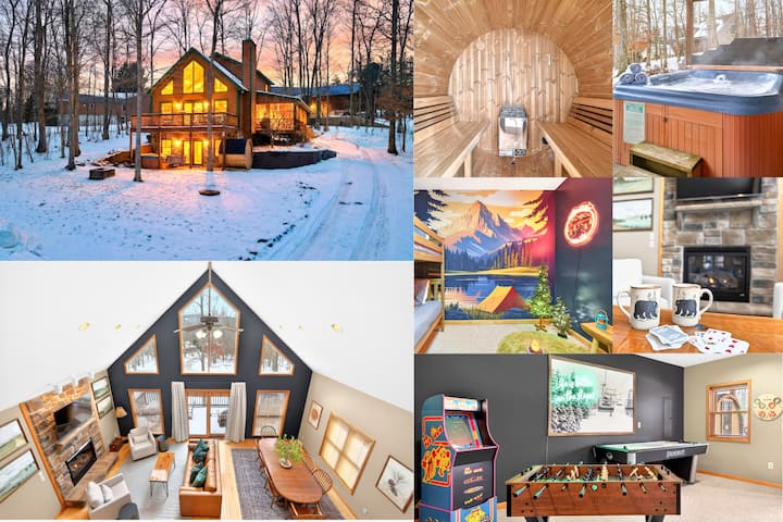 Updated In 2026 Barrel Sauna/hot Tub, Gameroom - Deep Creek Lake, MD