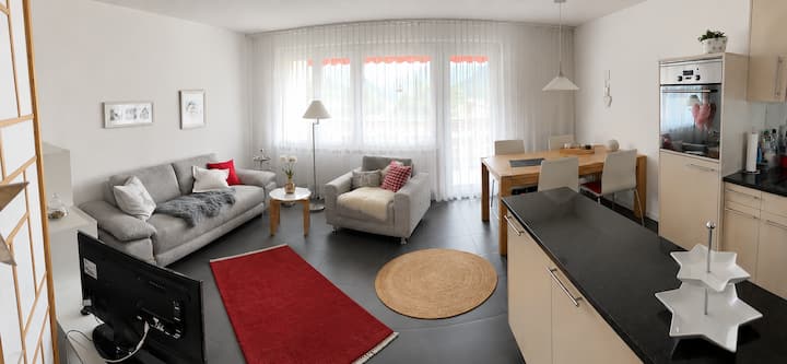 Modernes Wohnen | Balkon | Nähe Gemmibahn - Loèche-les-Bains