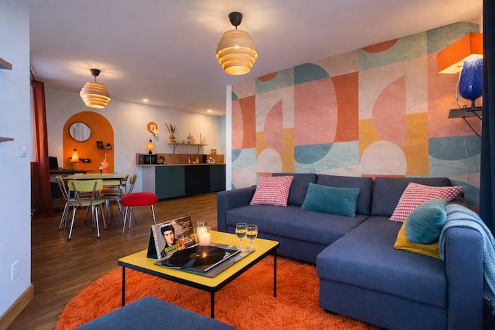 Rétro Chic 70’s•terrasse•cœur Du Perche•le Vinyle - Bellême