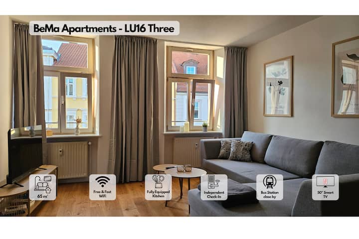 Lu16 Three Bamberg - Modern, Zentral Mit Terrasse - 班貝格