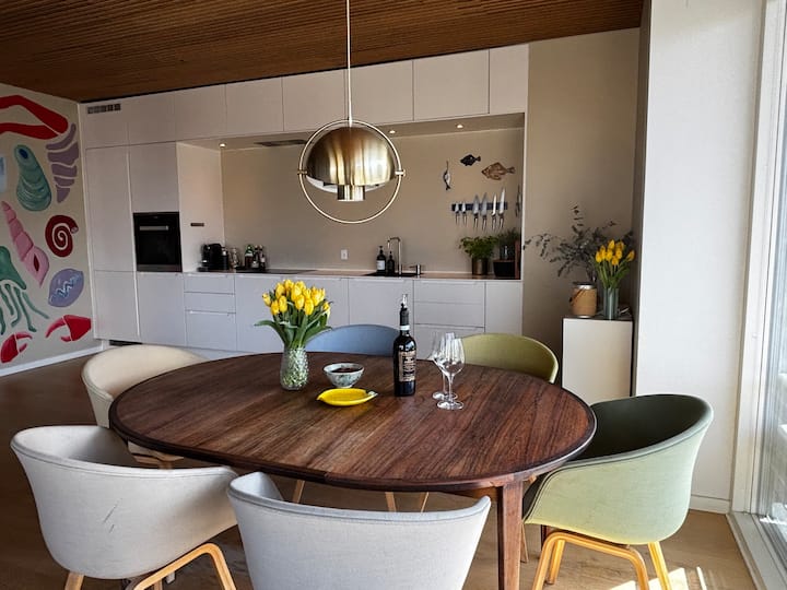 Bright And Modern Apartment Close To Downtown + Airport - 코펜하겐