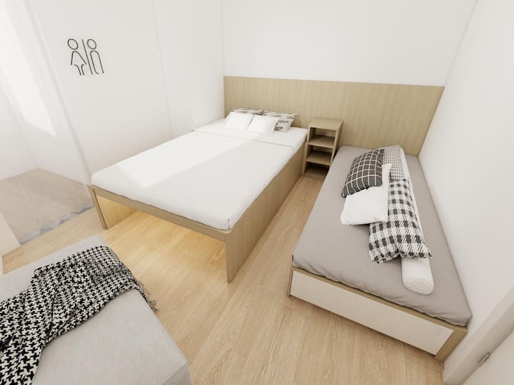 Y4 三人房 秒到地鐵站 交通方便 超快Wifi - Hong Kong