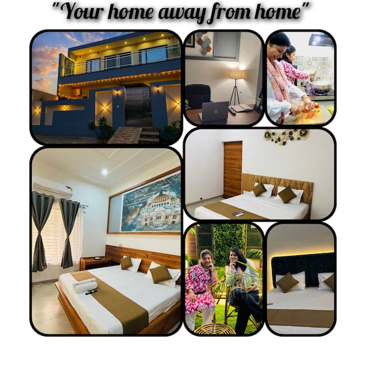 Atulya Krishna Vilas 4room Villa,10min Prem Mandir - Mathura