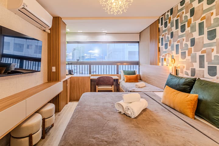 Ao Lado Do Allianz C/ Piscina No Rooftop, Academia - São Paulo