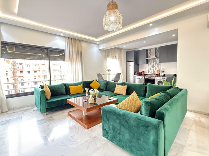 Palm View Flat - Pool Fast Wi-fi - Marrakech