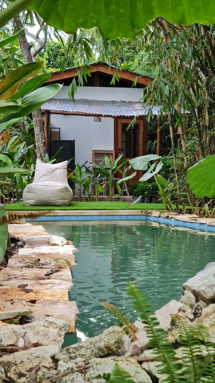 Eco Tiny House 1br - Shared Pool - Tabanan