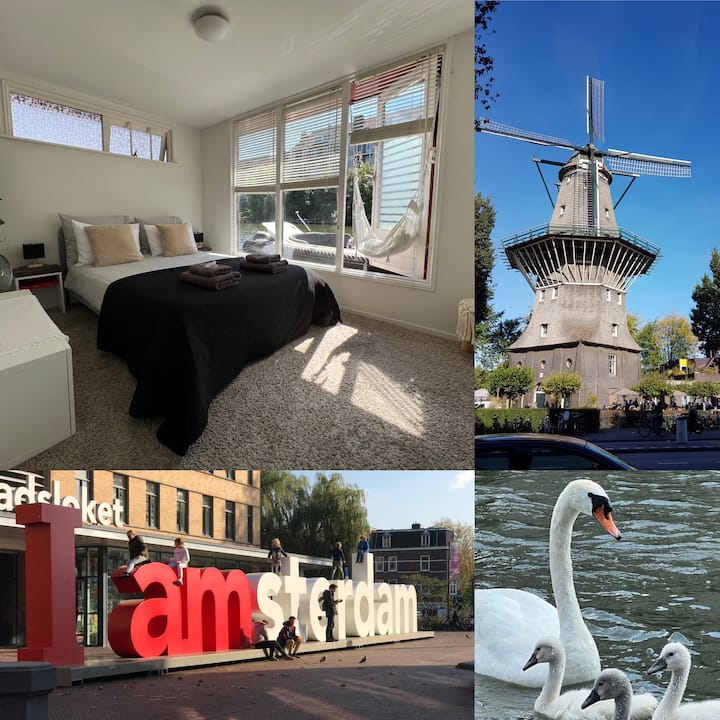 Charming Houseboat Private Accommodation In Centre - Amsterdam