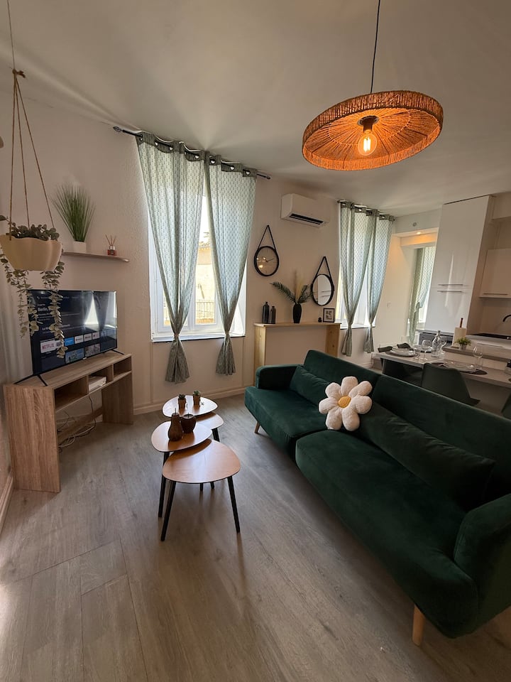 T2 Cosy & Climatisé _ Patte D’oie Quartier Calme - Carcassonne