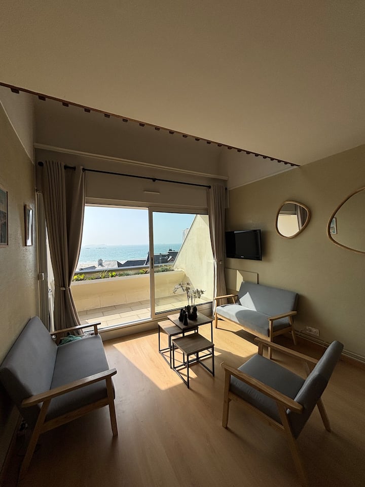 Duplex Vue Mer à Rochebonne – Plage Parking Borne - Saint-Malo