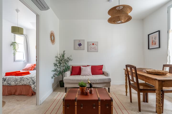 Terra Ocre - T2 One Bedroom With Ac Climatisé - Tours