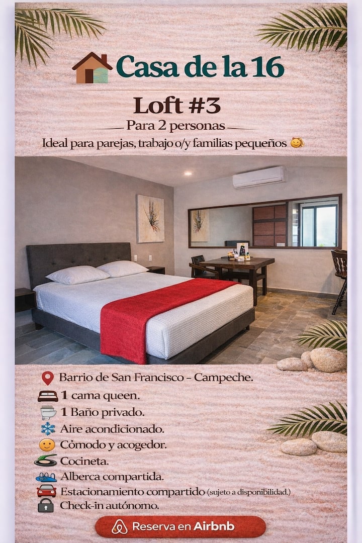 Casa De La 16: -Loft #3 - Campeche