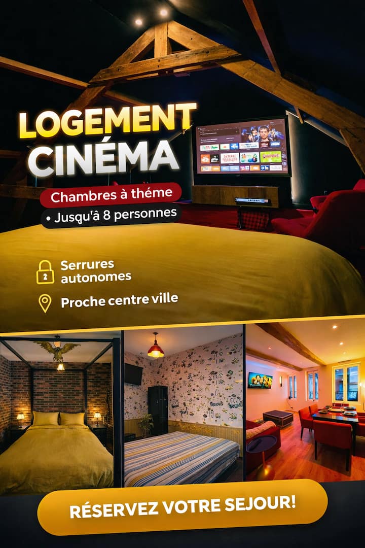 Logement Unique Centre Ville – Cinéma & Thèmes - Saint-Omer