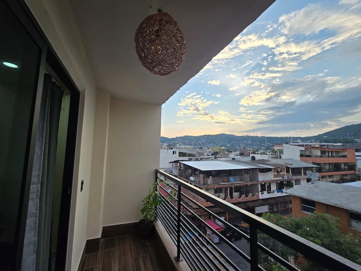 Loft Lirio En El Centro De Zihuatanejo - 지후아타네호