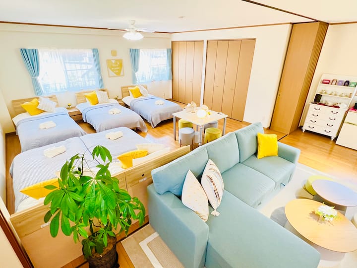 大人数Ok!徳島ic5分!広々100 ㎡ 戸建!キッチン道具完備!子供も大人も遊べる。長期滞在も。 - Tokushima