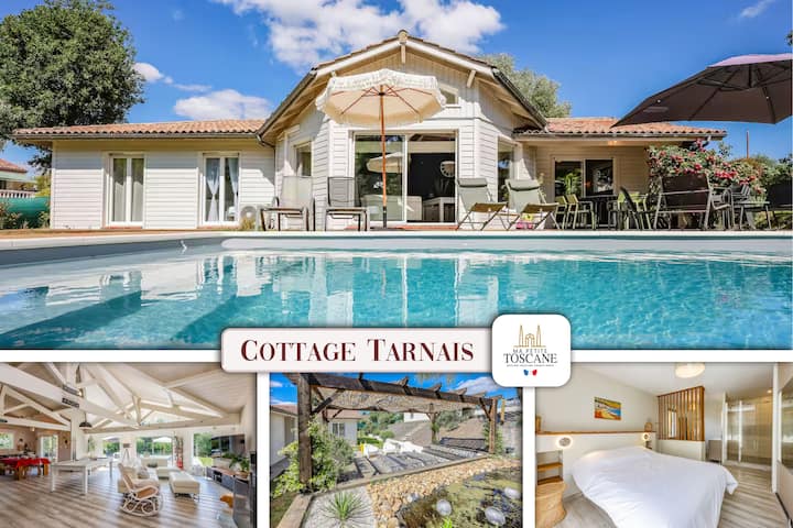 Cottage Tarnais - Clim, Piscine & Jardin - Tarn