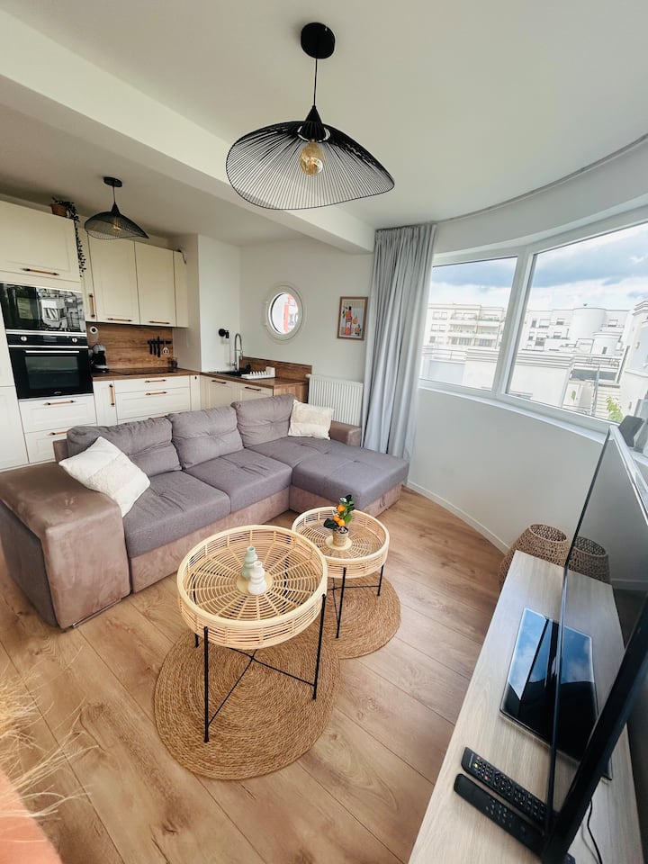 5’ De Disney/clim/parking Gratuit/2 Chambres/wifi - Bailly-Romainvilliers