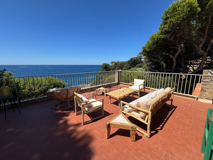 Villa La Terrasse Bleue Presqu'île Giens Accès Mer - Hyères
