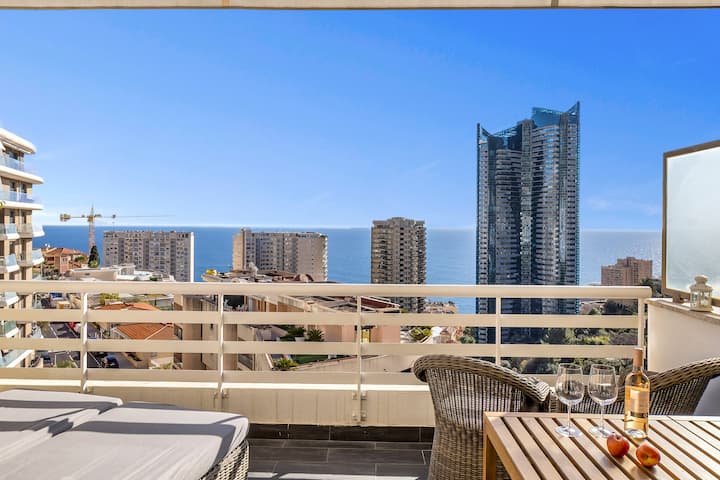 Beausoleil Proche Monaco, Studio Cosy Avec Vue Mer - Monte Carlo