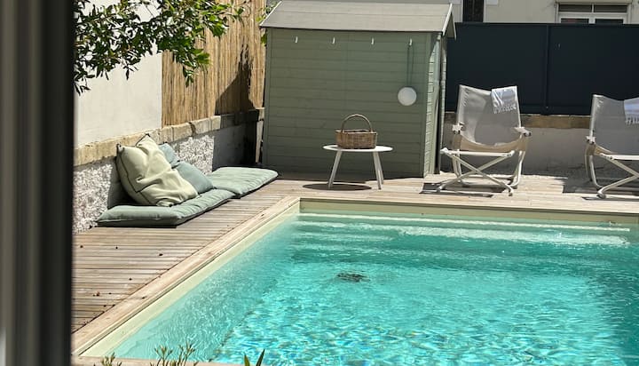 Studio Dans Maison 1930 Piscine 
10 Mn Du Centre A - Arles