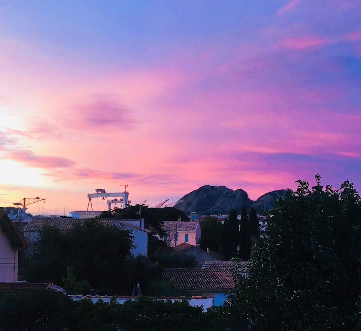 Tout à Pieds, Dans Maison Typique, Terrasse & Vue - Cassis