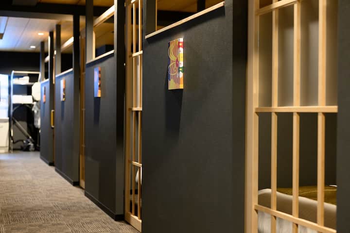 【#32】100㎡超の上質な和モダン個室 For 10ppl. For Accessibility - Hiroshima