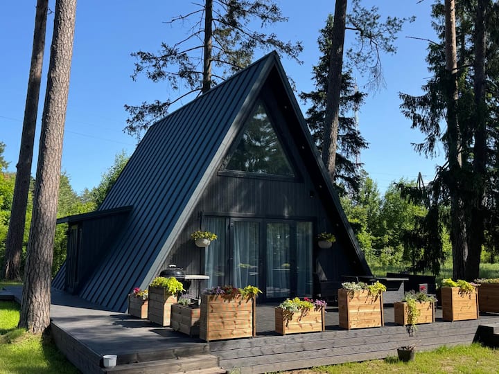 Pine House With Hottub And Sauna - Latvia