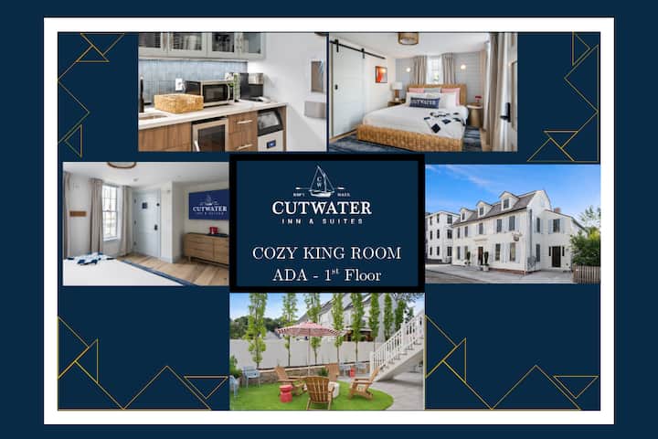 *New Cozy King Bed| Sleeps 2 | 1st-floor | Ada - Newburyport