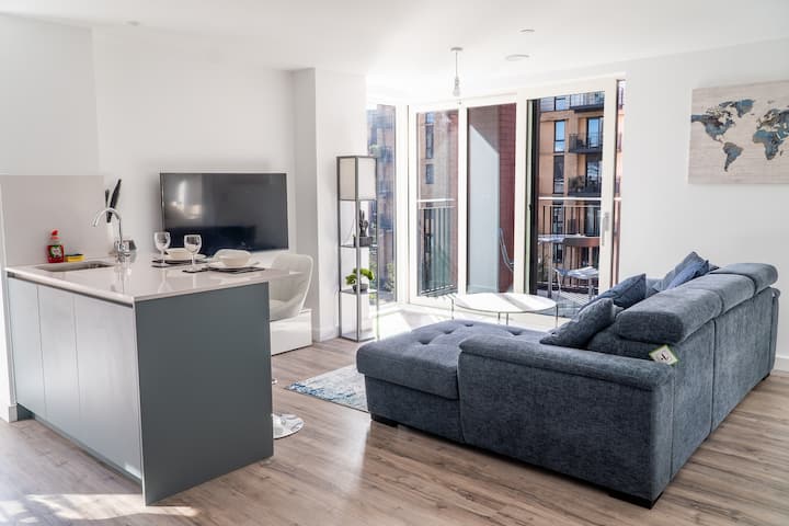 Lux City Apartment W Balcony - Manchester