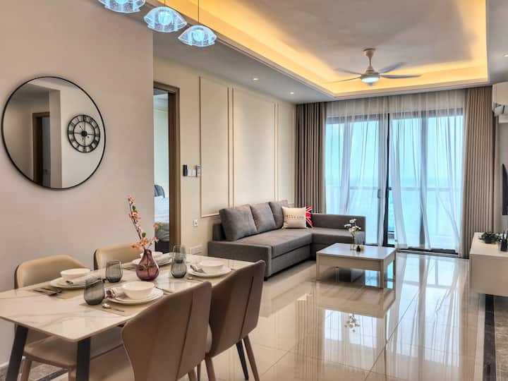 R&f Princess Cove 2br, Sea View, Jb-sg Ciq, Malls - Johor Bahru