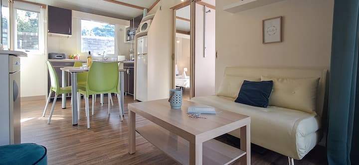 Mobilhome Ecureuil Heureux 6 Pers Linge Ménage - Saint-Jean-de-Monts
