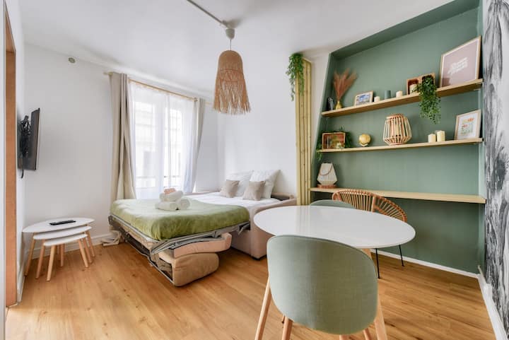 *Bo'home: Charming Bohemian Studio Near Paris - Levallois-Perret