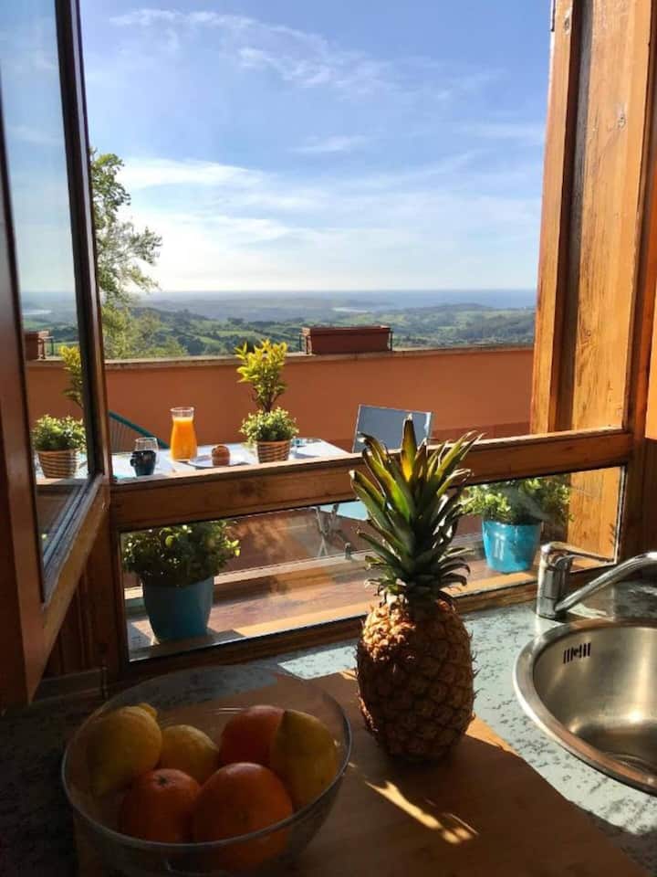 Apartment With Amazing Sea And Mountain Views. - Cabezón de la Sal